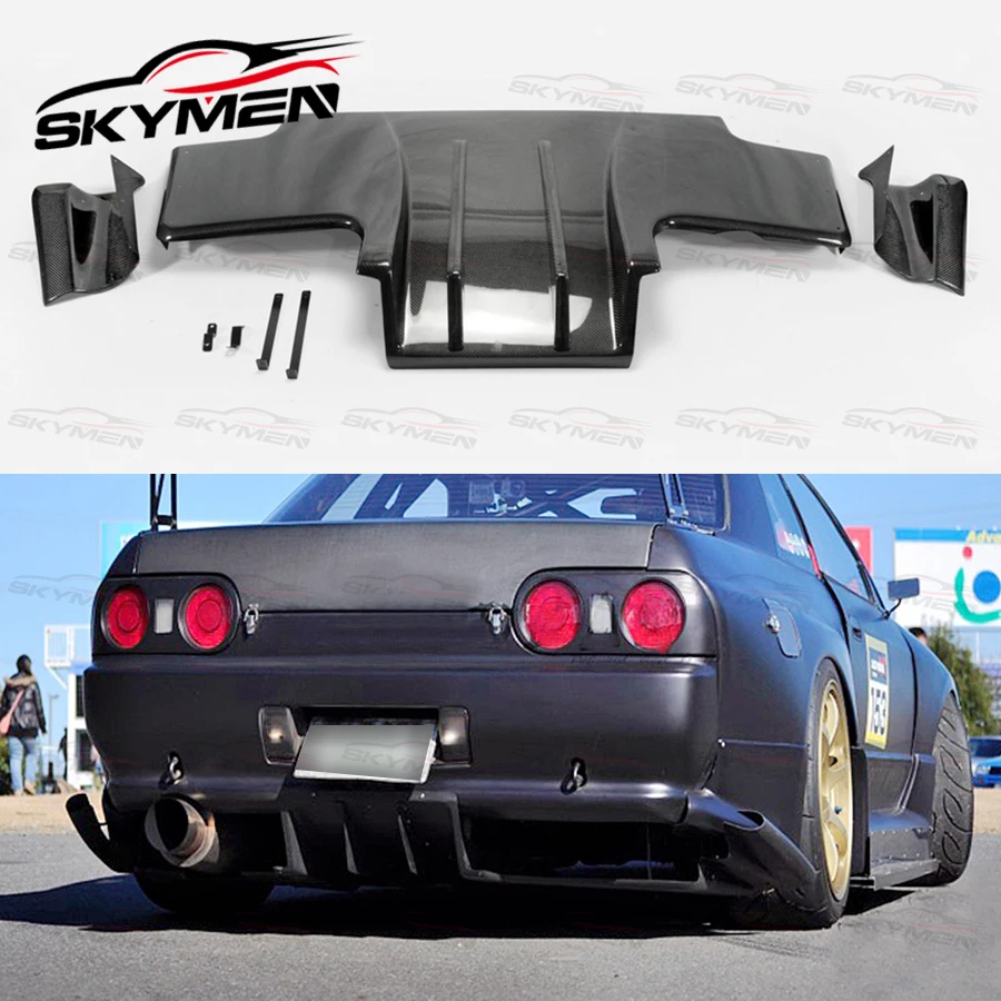 TS Style Type 2 Carbon Fiber Rear Diffuser For Nissan Skyline R33 GTR ...