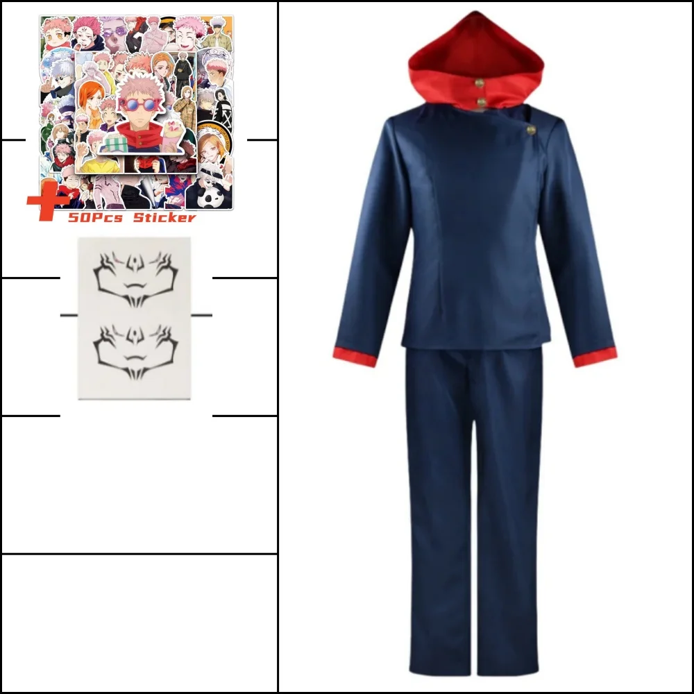 Cosplay jjk Anime Itadori Yuji Disfraces Conjuntos de pelucas Trajes ...