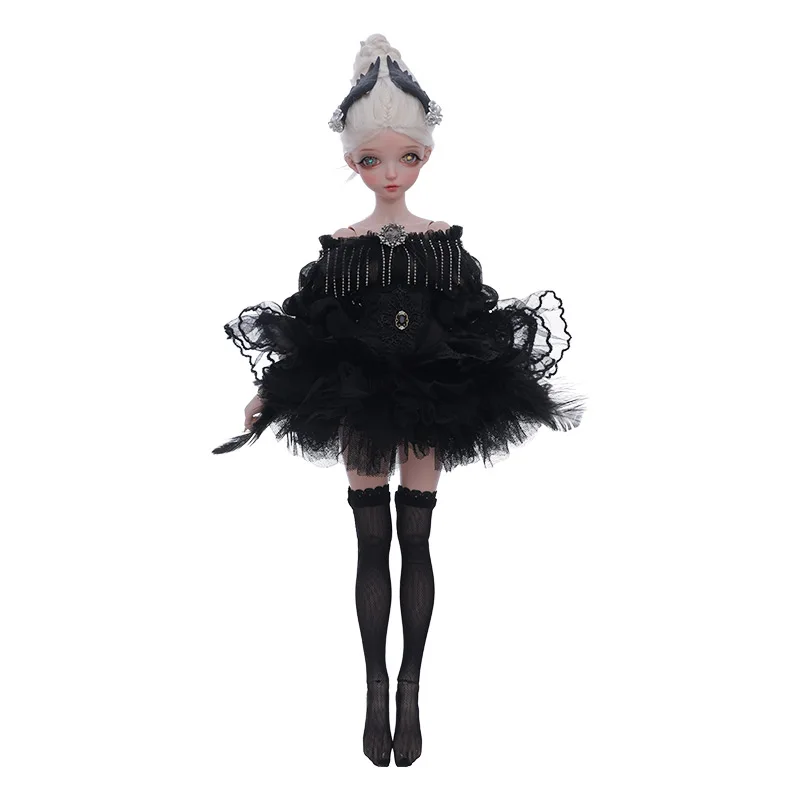 Honoka BJD Doll 1/4 New Release Active Line Girl Body Body Cutie Leg D Breast Ballet Feet Black ...