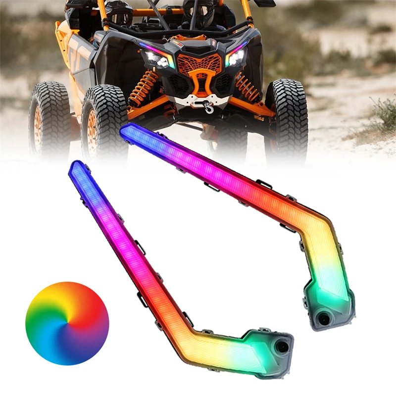 Luces-LED-frontales-RGB-para-Can-Am-Maverick-X3-XDS-XRS-Fang-luces-de ...