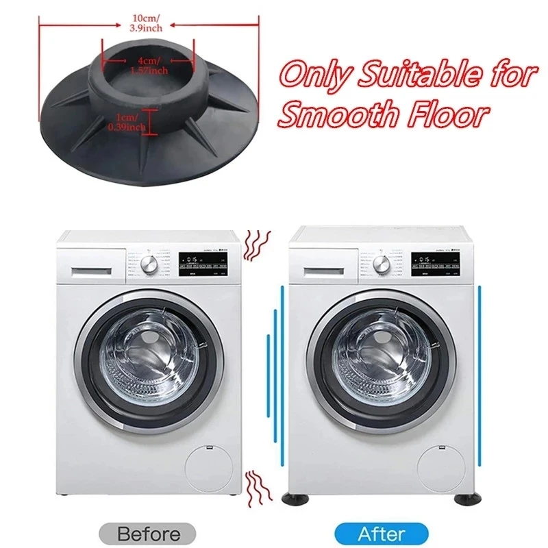 4PCS-Washing-Machine-Universal-Fixed-Rubber-Feet-Anti-Vibration-Feet ...