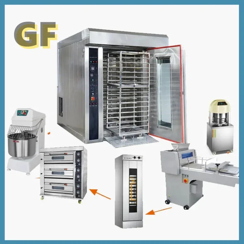 Commercial Bread Making Machine Electric/Gas Oven 2 Tier 4 Tray Baking ...