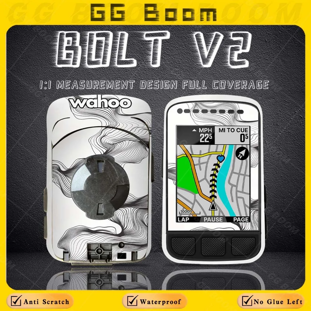 For Wahoo ELEMNT BOLT V2 Bycicle GPS Computer Accessories Sticker Shell ...