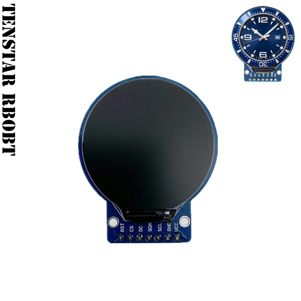 Tft Display 1.28 Inch Lcd Module Round Rgb 240*240 Gc9a01 Driver 4 Wire ...