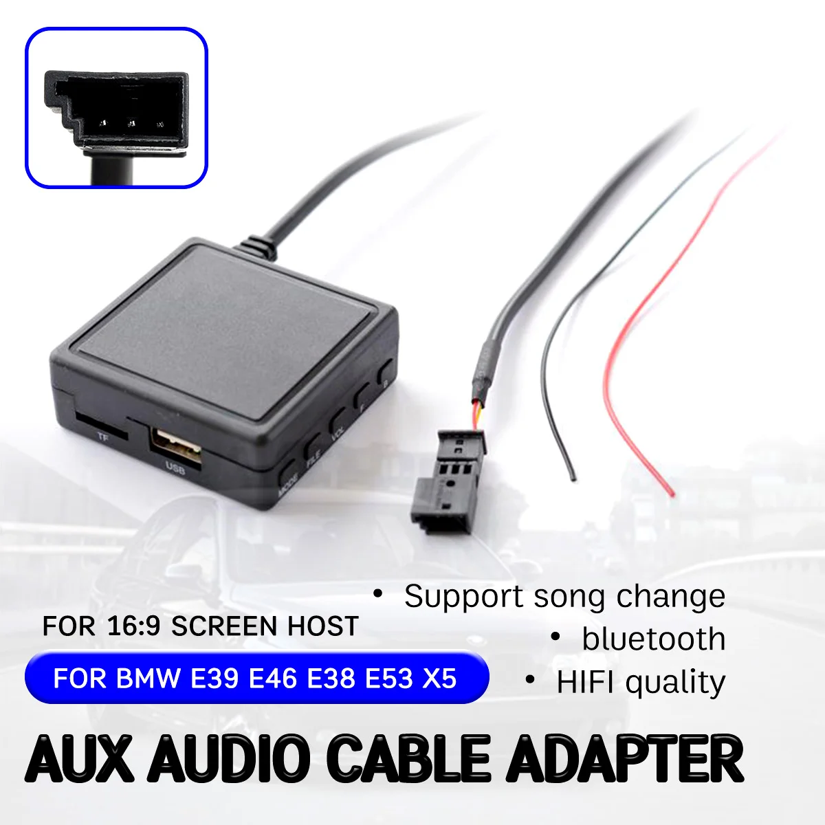 Cable-receptor-auxiliar-Bluetooth-con-micr-fono-USB-adaptador-auxiliar ...