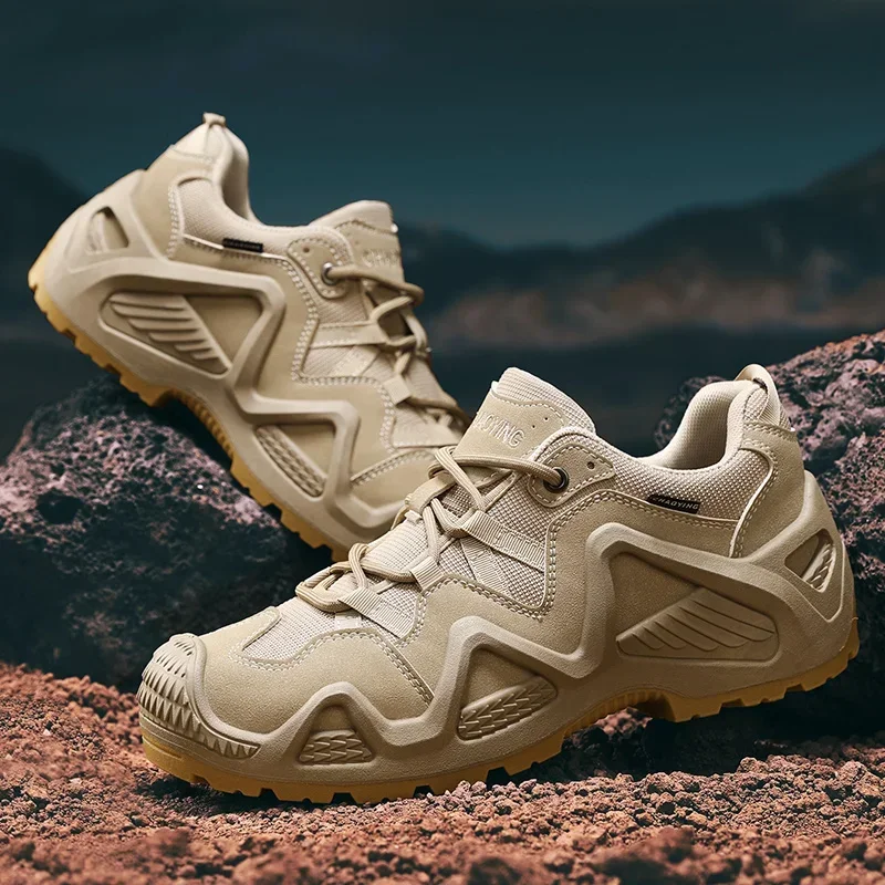 New Men's Outdoor Retro Thick Bottom Hiking Shoes Hot Sale Men's ...