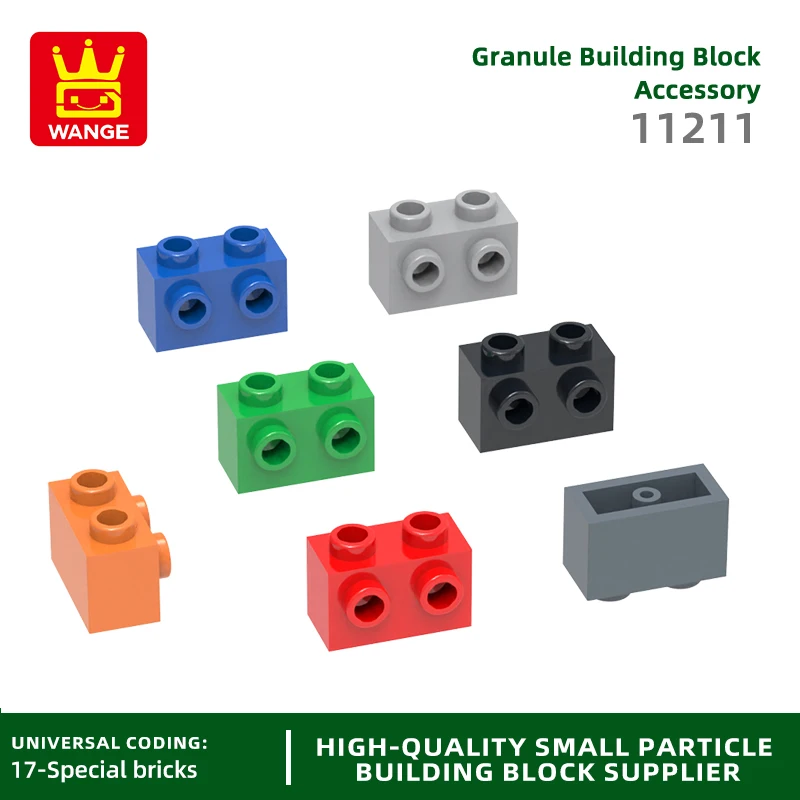 Wange-122Pcs-lot-11211-Modified-1x2-with-Studs-on-Side-Blocks-Moc-Color ...