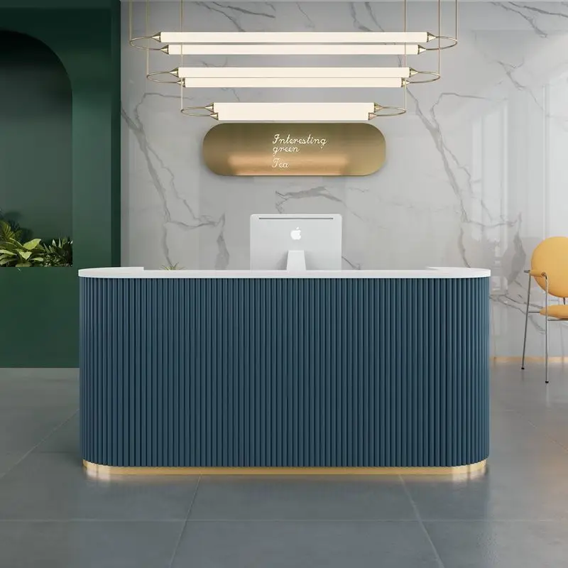 Clothing-Store-Curved-Cash-RegisteR-Beauty-Salon-Bar-Counter-Nordic ...