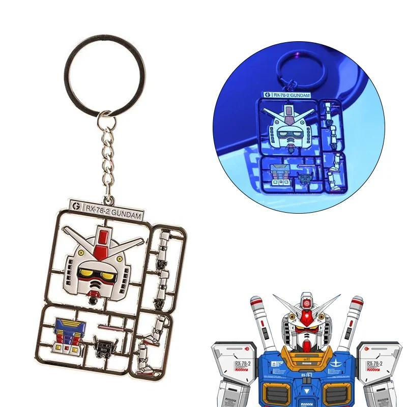 GUNDAM-Metal-Keychain-Cartoon-Fashion-Hollow-Out-Pendant-Children ...