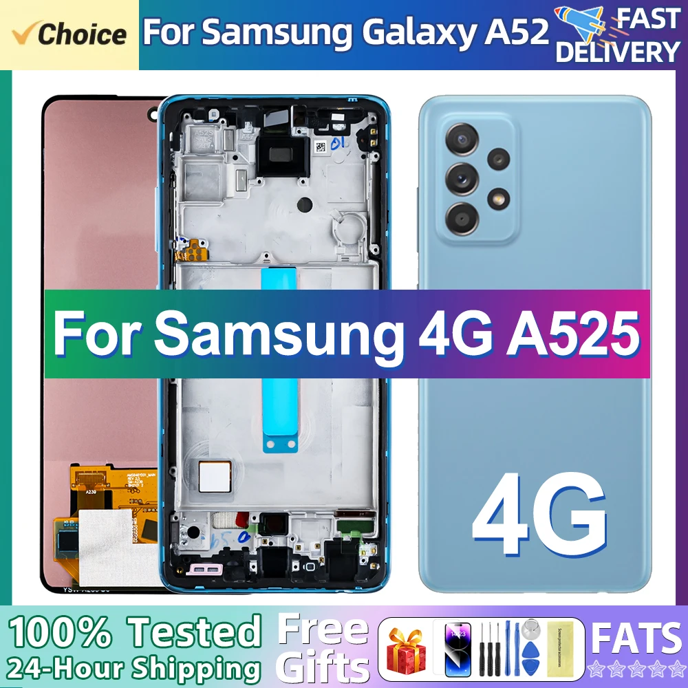 A52-Super-AMOLED-Display-Screen-For-Samsung-Galaxy-A52-4G-A525F-A525M ...