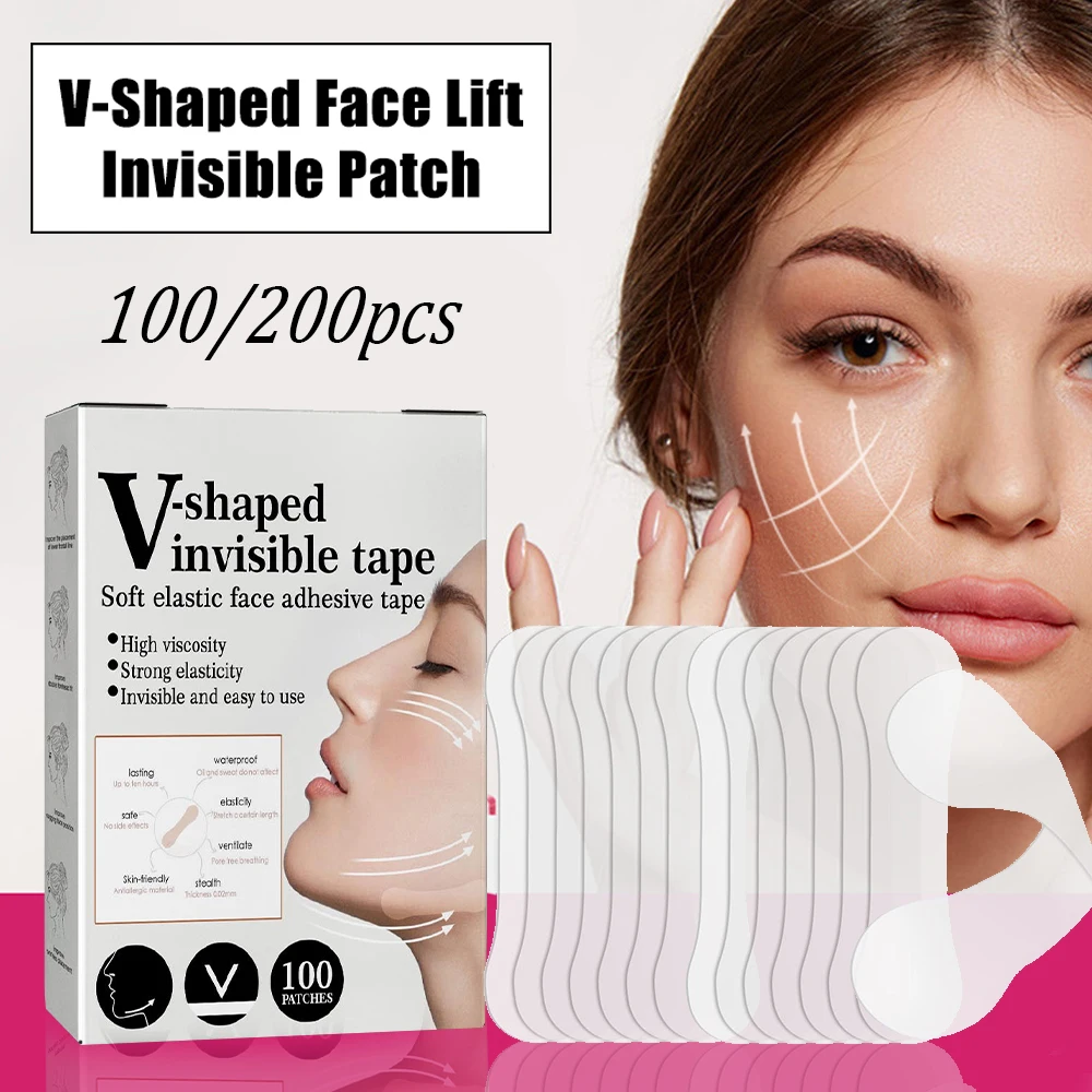 100/200Pcs Face Wrinkle Lifting Patch Thin Face Sticker Anti Wrinkle ...