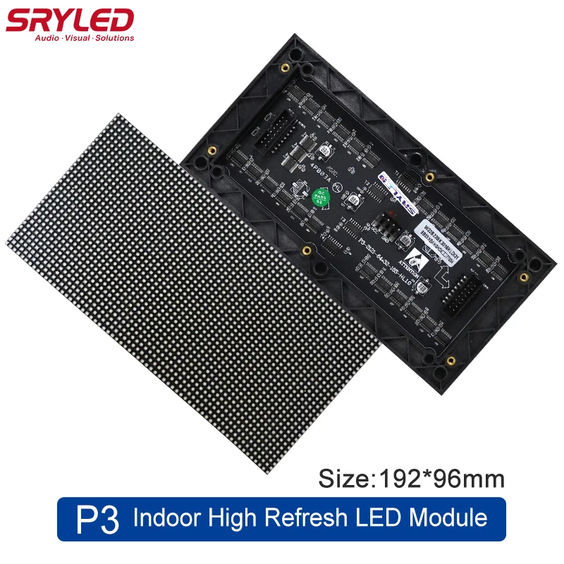 SRYLED-Indoor-LED-Display-Module-P3-192mm-96mm-64-32-Pixel-Matrix ...