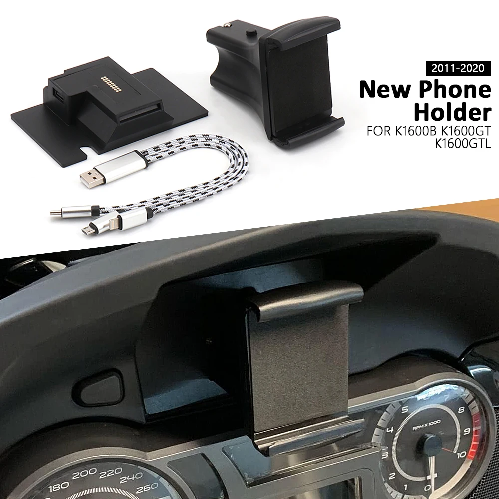 New-For-BMW-K1600B-K1600GT-K1600GTL-Phone-Holder-Motorcycle-Navigation ...