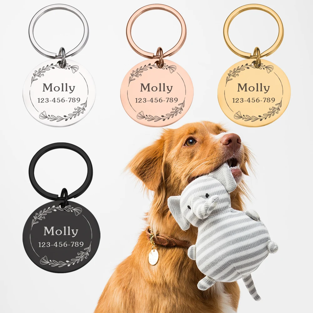 Puppy Kitten Id Collar | Dog Tags Personalized | Nameplate Pendant ...