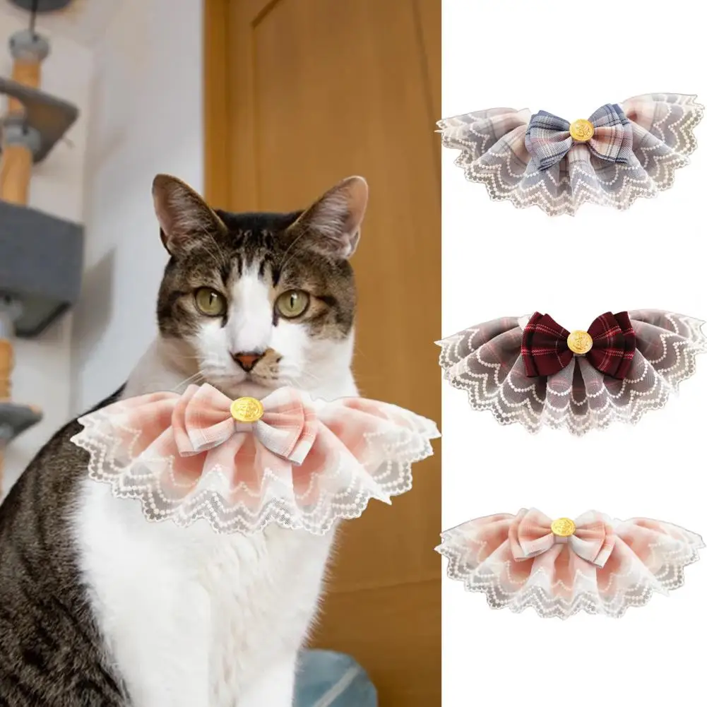 Great-Lovely-Dog-Lace-Pet-Collar-Bandanas-Attractive-Pet-Collar-Cat-Dog ...