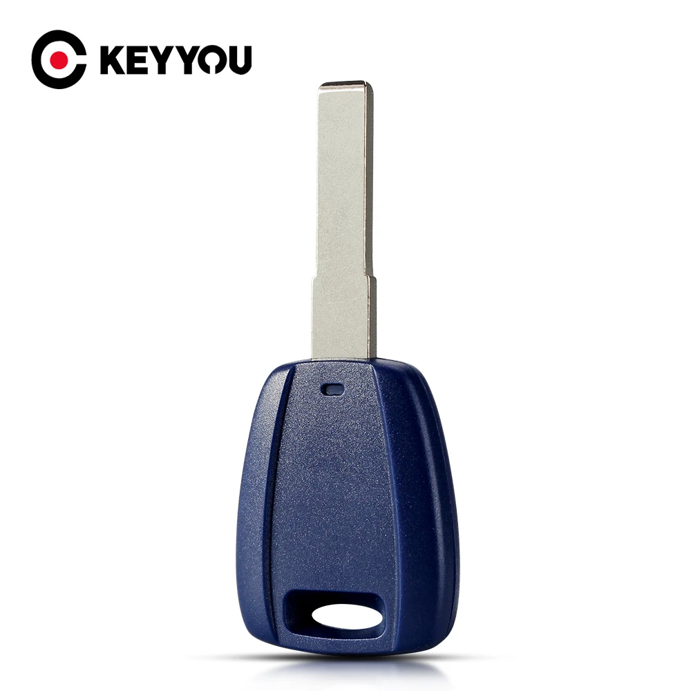 Keyyou 30x For Fiat Key Shell Sip22 Blue Blank Shell For Fiat 500 ...