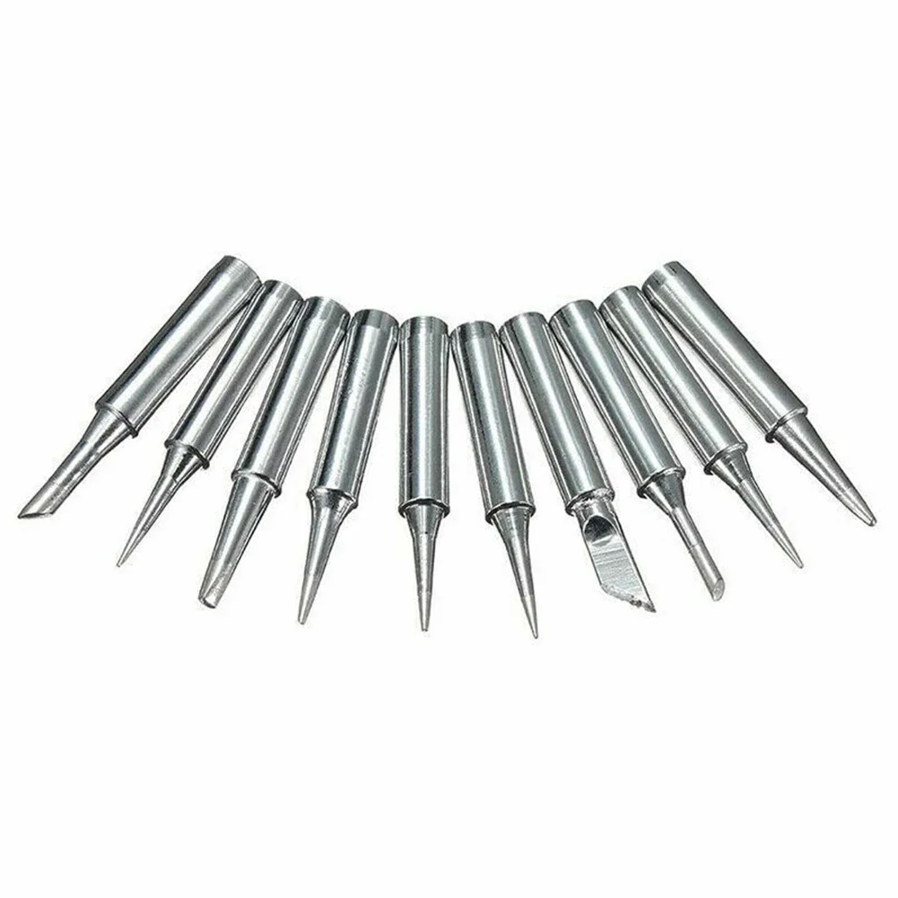 High-Quality-Practical-Soldering-Iron-Tip-Silver-10pcs-200-480-852D ...