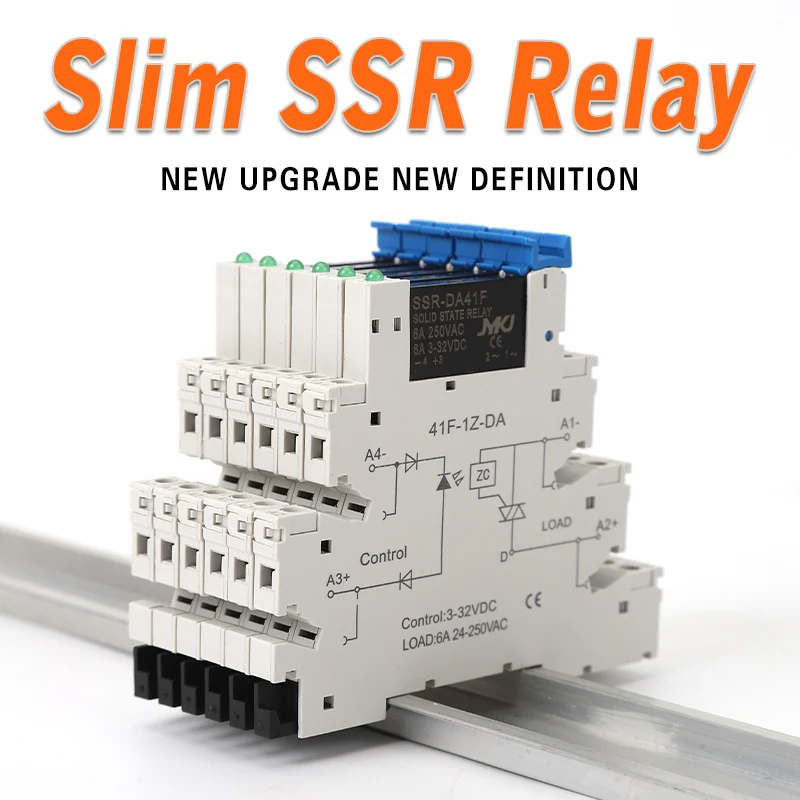 DC-control-AC-6A-slim-interface-solid-state-relay-module-din-ssr-slim ...