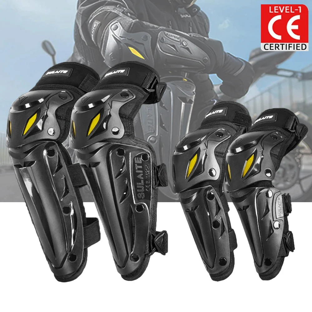 Motorcycle Ride Protection Knee Pad Elbow Set Equipment Motocross Knee ...