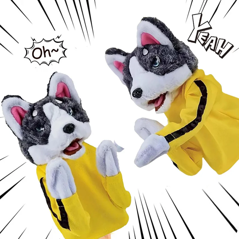 Kids Punching Bag Kung Fu Husky, Punching Puppet, Dog Hand Puppet ...