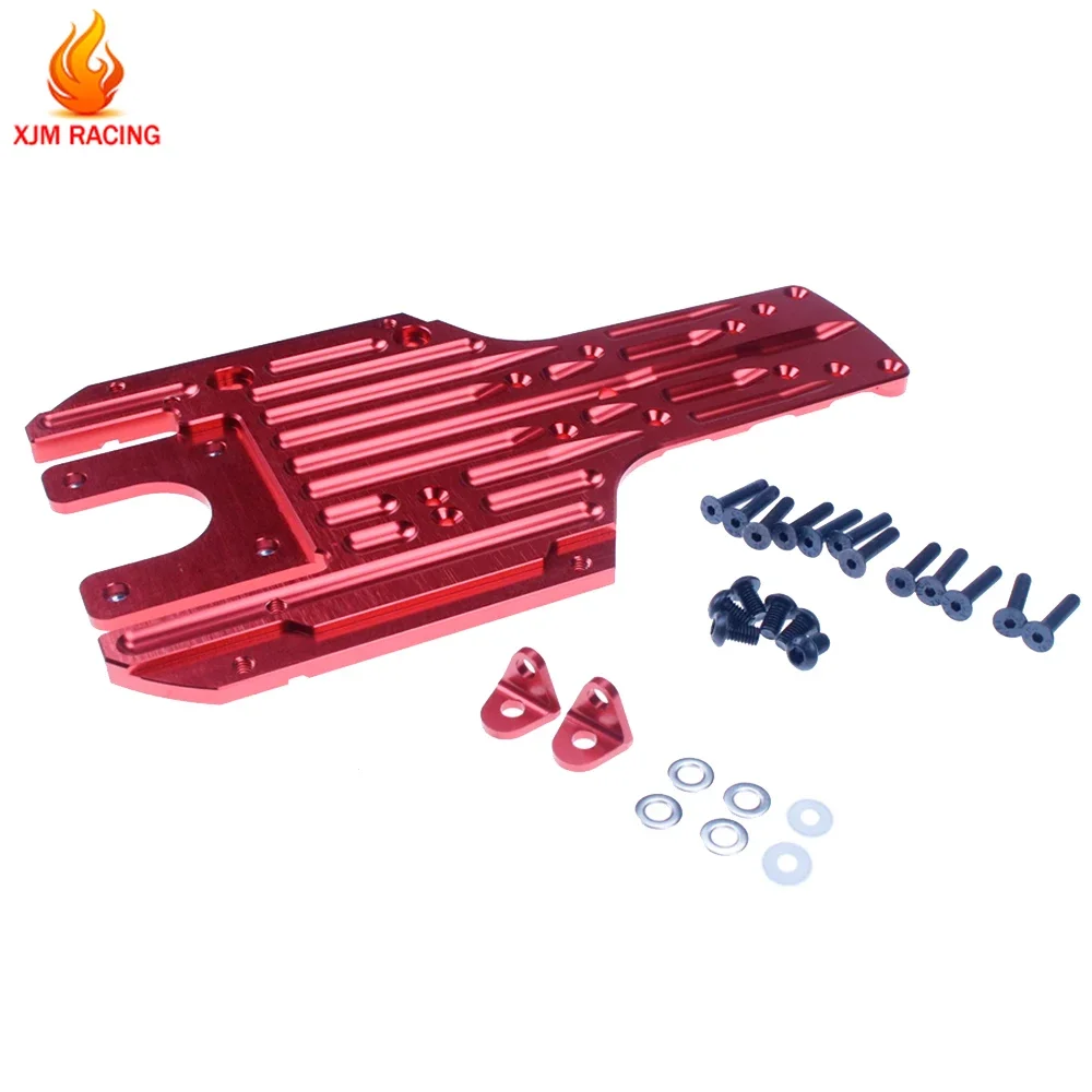 CNC Metal Rear Chassis Plate Kit for 1/5 HPI Rofun Baha King Motor ...