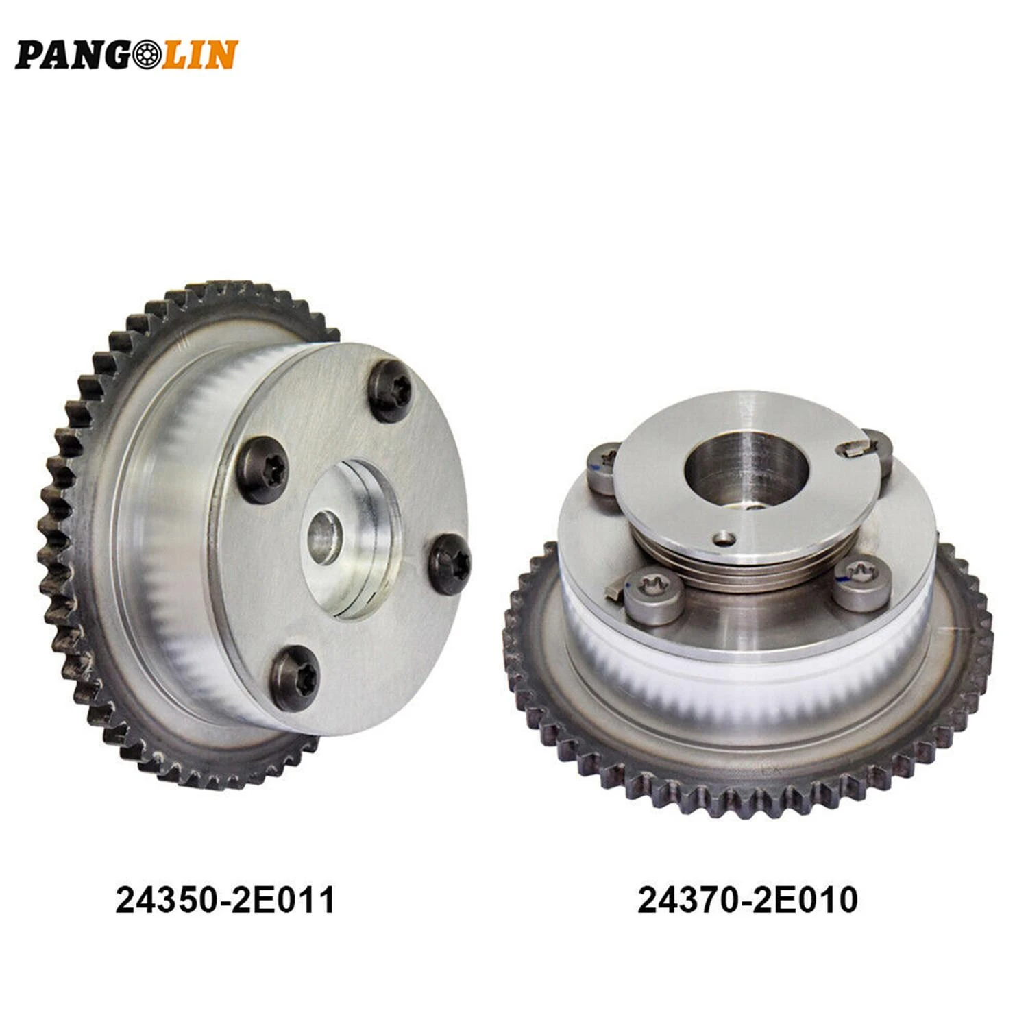 2pcs 24370 2E010 24350 2E011 Exhaust & Intake VVT Timing Camshaft Gear Sprocket for Hyundai ...