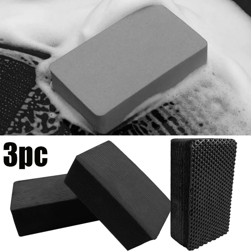 3Pc-Car-Clay-Bar-Pad-Sponge-Block-Cleaning-Eraser-Wax-Polish-Pad-Tools ...