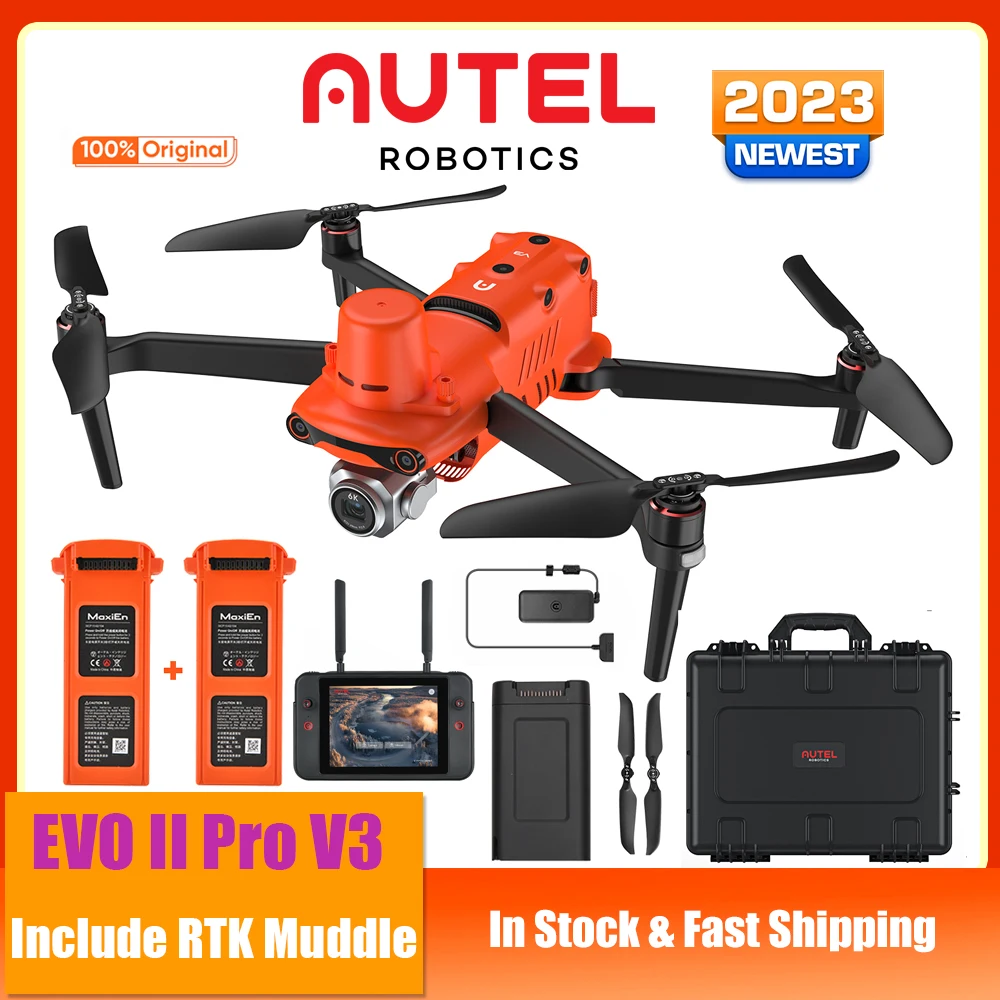 Autel-Robotics-EVO-II-Pro-RTK-V3-Drone-Rugged-Bundle-20MP-Photo-6K ...