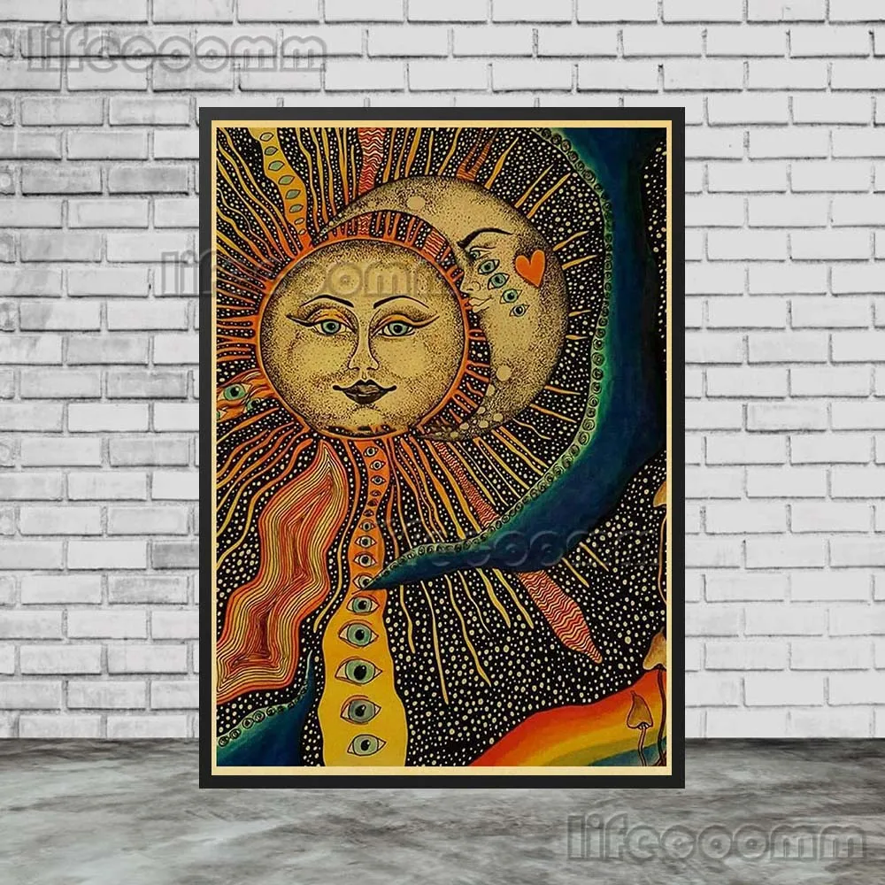 Trippy Sun Posters