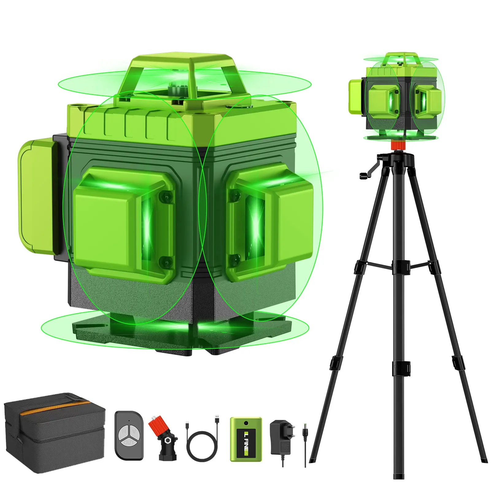 Lfine-Nivel-Laser-4D-16-Lines-360-Self-leveling-Laser-Levels-Horizontal ...