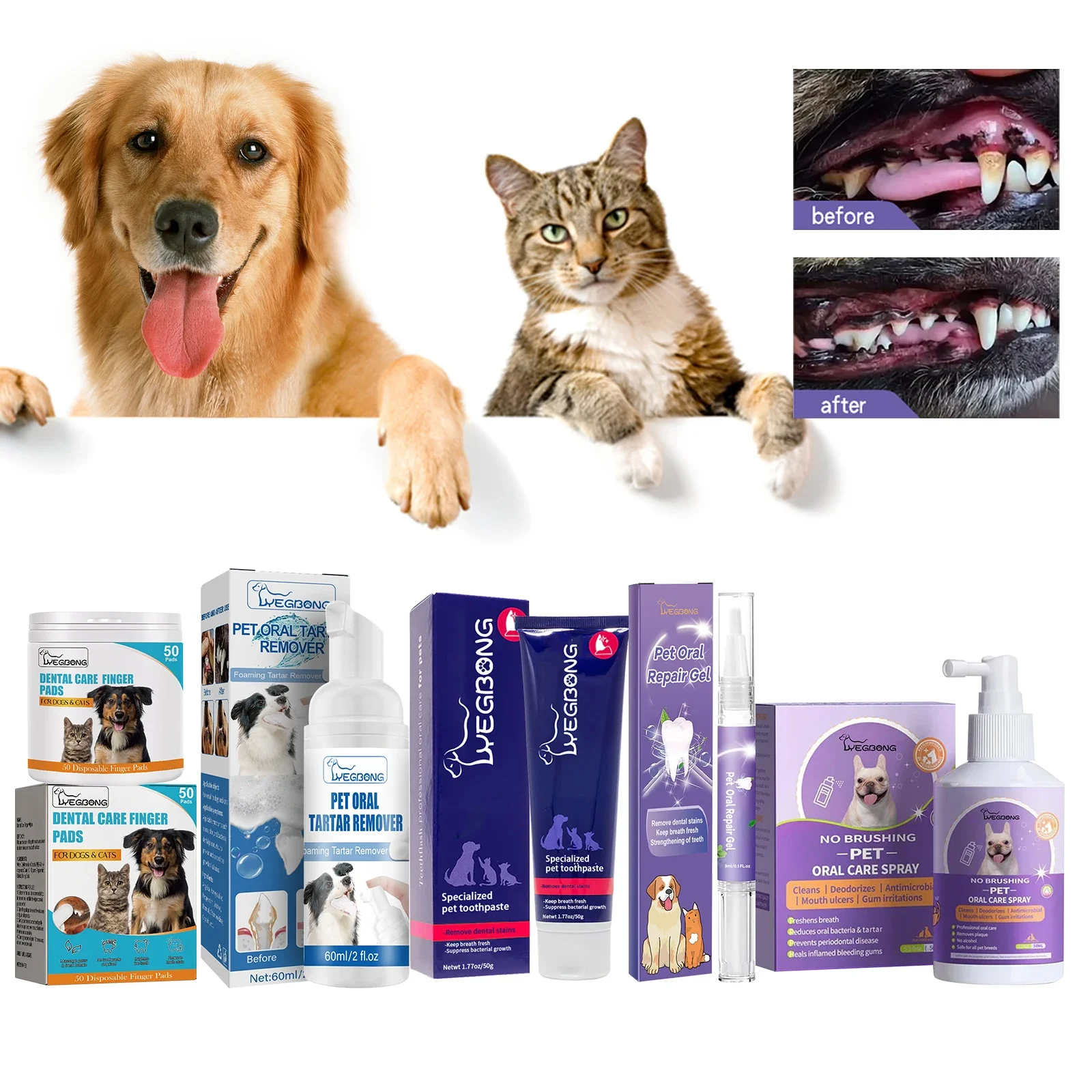 Pet-Teeth-Cleaning-Spray-Mouth-Fresh-Breath-Remove-Tartar-Tooth-Stain ...