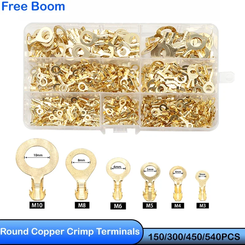 M3-M10-Boxed-Round-Terminal-Block-O-type-Lugs-Cold-Pressed-Electric ...