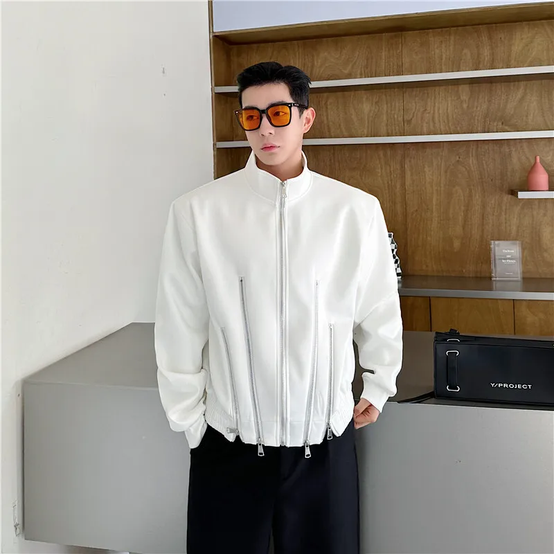 Autumn-Fashionable-Personalized-Multi-Zipper-Design-Short-Jacket-for ...