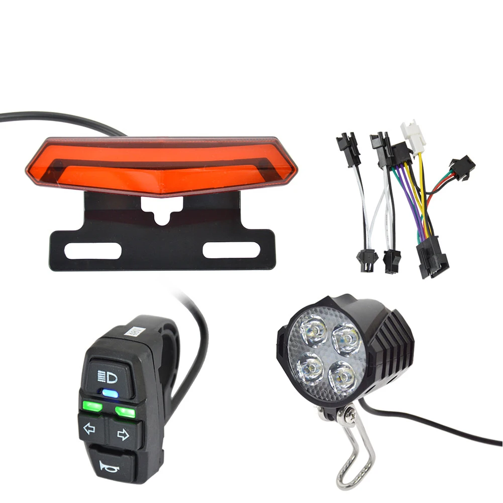 1-Set-24-48v-Multifunctional-E-bike-Headlight-Turn-Signal-Rear-Light ...