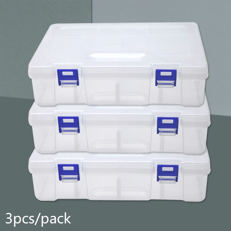 Double-layer-8-grid-detachable-transparent-plastic-storage-box-Jewelry ...