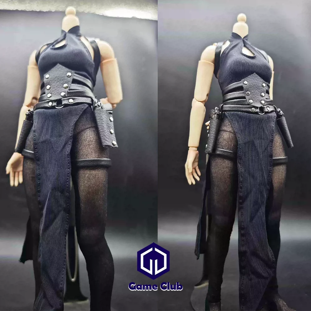 1-6-Black-Phoenix-Female-Assassin-Tights-Jumpsuit-Clothes-High-Slit ...