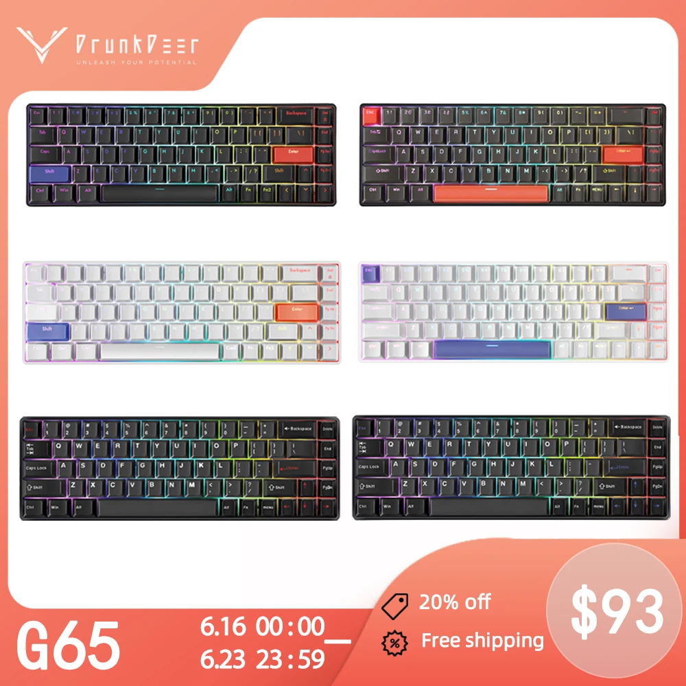 DrunkDeer-G65-Mechanical-Keyboard-Rapid-Trigger-TKL-Gaming-Keyboards ...