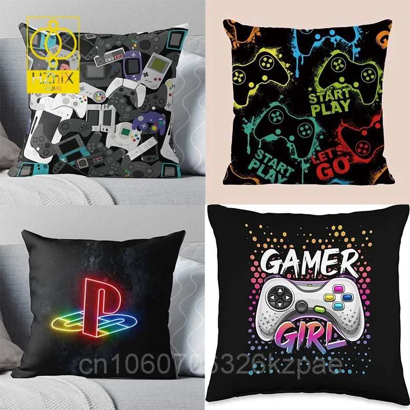 Video-Game-Pillowcase-Home-Room-Decor-Gamepad-Cushion-Cover-Gamer ...