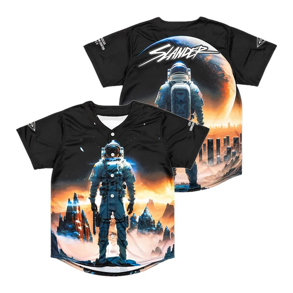 Slander-LACC-Merch-Baseball-Jersey-Tops-V-Neck-Short-Sleeve-Shirts ...