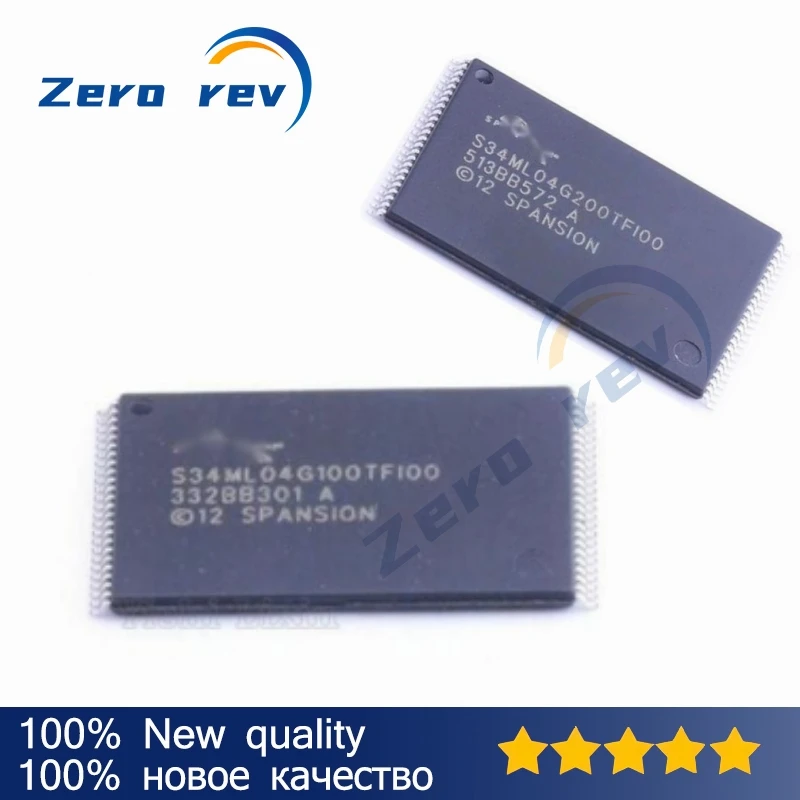 1Pcs-100-New-S34ML04G200TFI000-S34ML04G200TFI00-S34ML04G100TFI000 ...