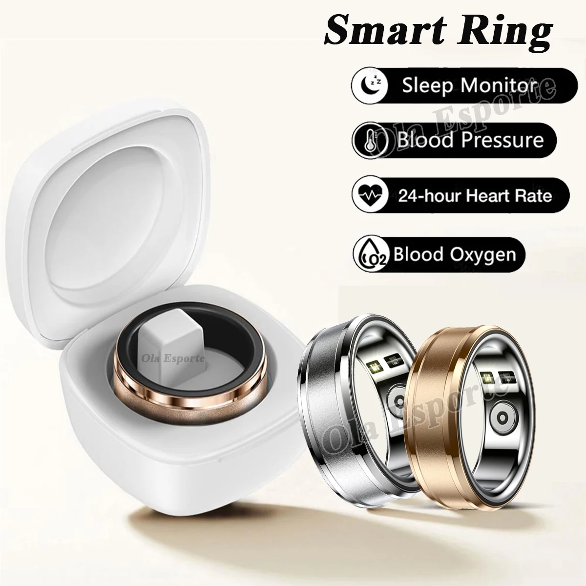 New-Smart-Health-Ring-Bluetooth-Ring-Heart-Rate-Sleep-Monitoring-Body ...
