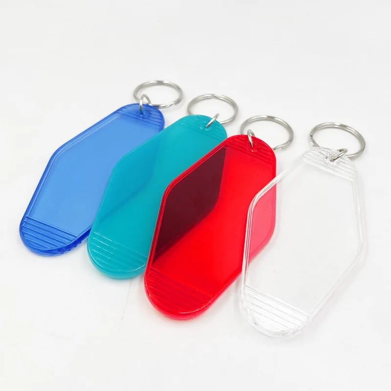 20pcs-45x90mm-4mm-Thickness-Transparent-Plastic-Keychain-Gift-Logo ...