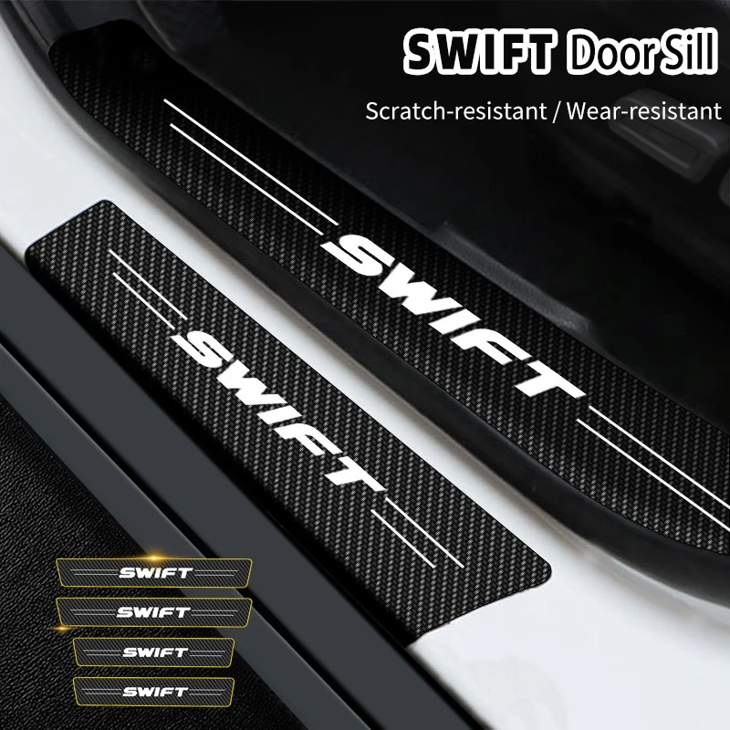 Car-Door-Threshold-Scuff-Plate-Carbon-Fiber-Sill-Protector-Stickers-For ...