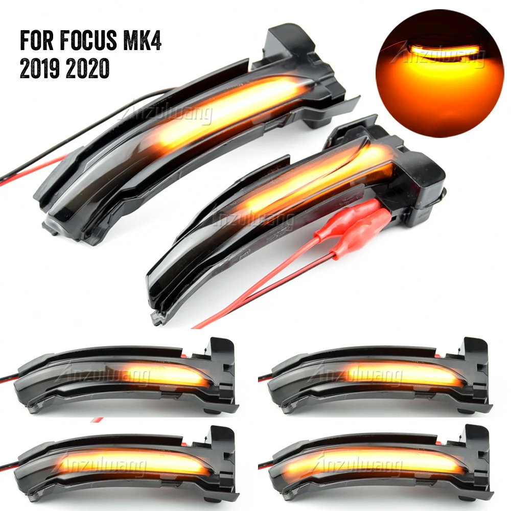 2X For Ford Focus Mk4 2019 2020 LED Dynamic Side Indicators Mirror ...