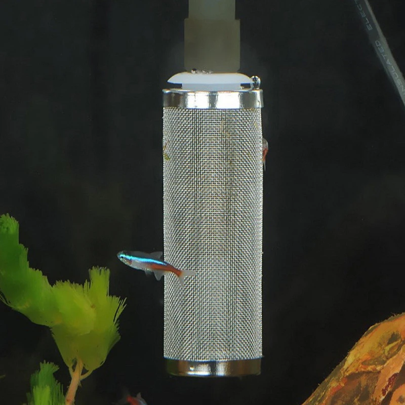Stainless-Steel-Fish-Tank-Filter-Fish-Tank-Fish-Shrimp-Mesh-Net-Filter ...