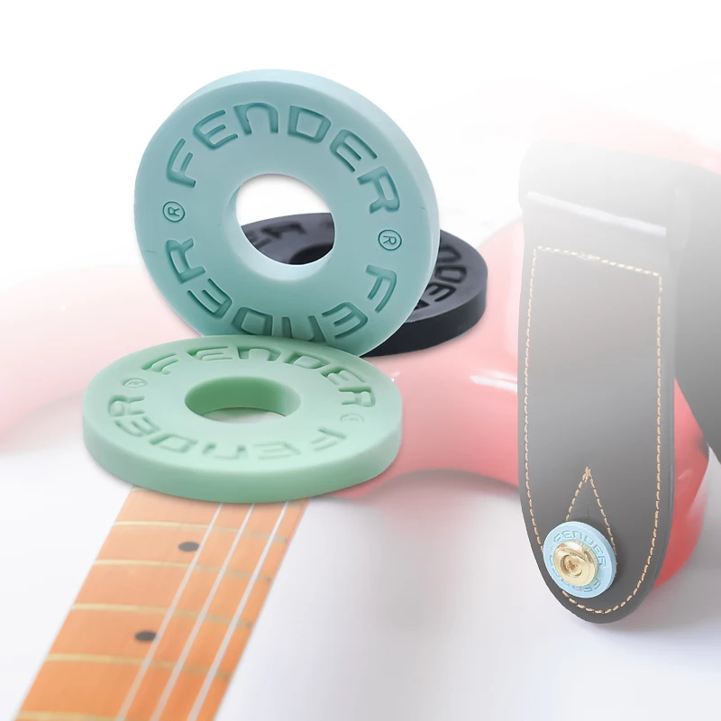 1pair Guitar Strap Gaskets Rubber Material Strap Blocks Various Colors ...