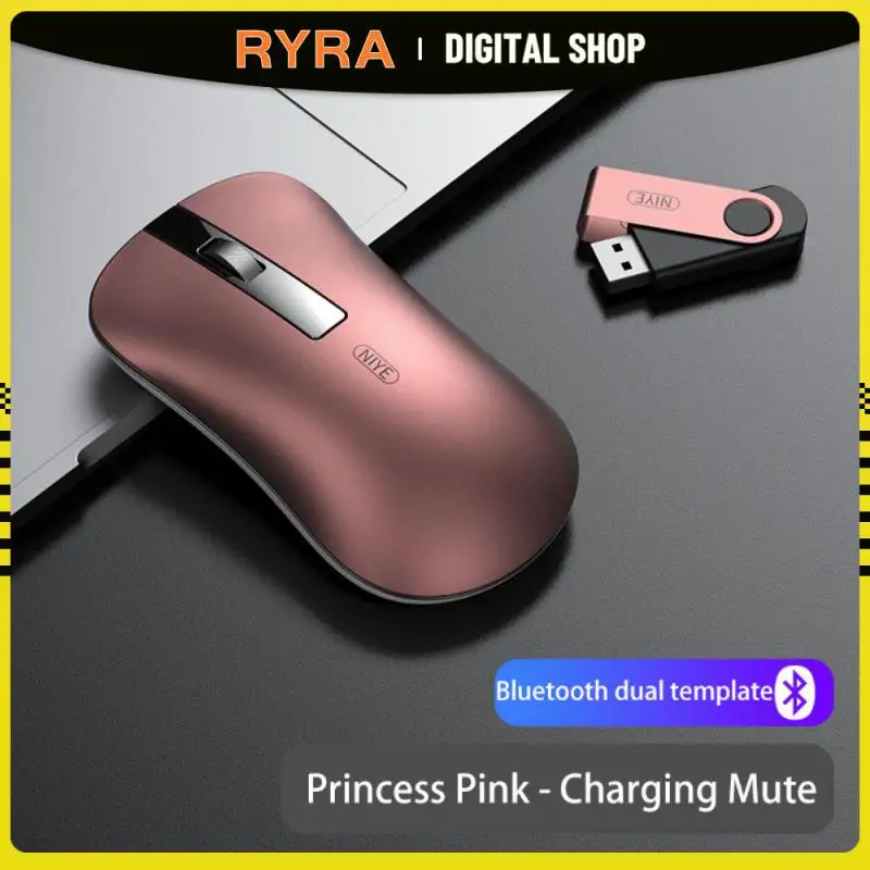 RYRA-Bluetooth-2-4G-Wireless-Mouse-Rechargeable-Silent-Aluminum-Alloy ...