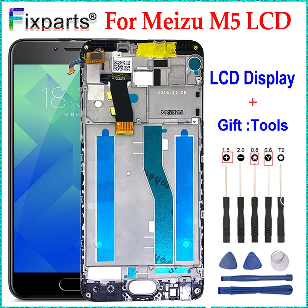 Meizu M5 LCD 디스플레이 터치 스크린 디지타이저 어셈블리, M611D, M611Y, M611A, 5.2 인치 ...