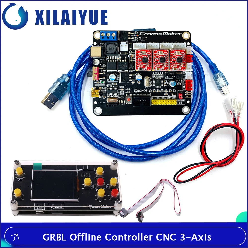 CNC-3-Axis-Control-Board-GRBL-Offline-Controller-For-3018Pro-1610-2418-3018-Engraving-Carving ...