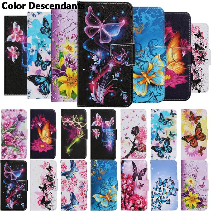 Beautiful Butterfly Pattern Phone Case For iPhone 6 6S 7 8 Plus 12 11 Pro X XS XR Max Flip ...